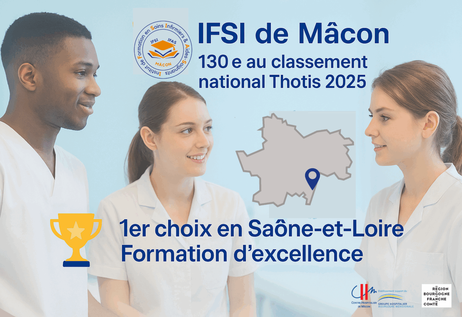 L’IFSI de Mâcon dans le classement Thotis 2025 – IFSI IFAS Mâcon